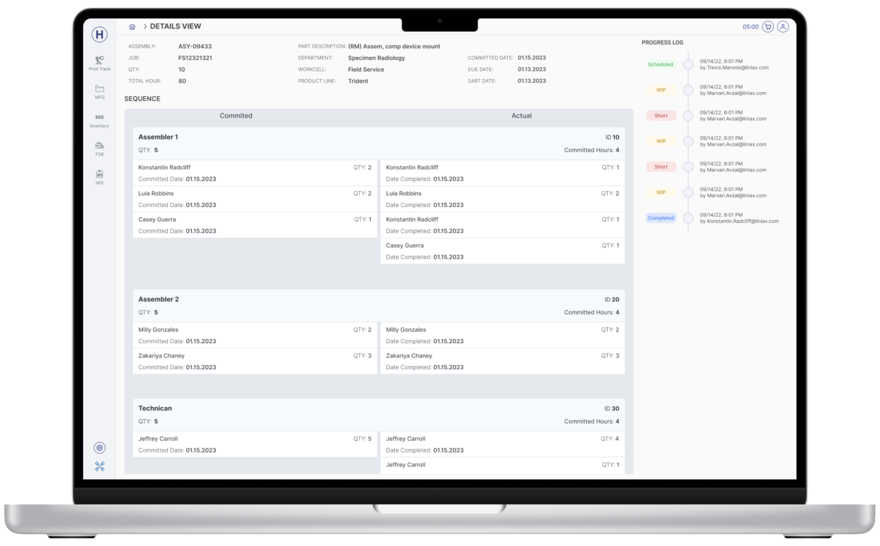 Assembly Line Tracking - Liniax